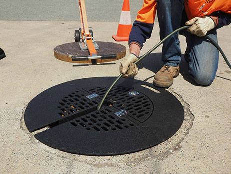 Mass Products Safety Grates | Folding Manhole Cover | Portable Metal ...